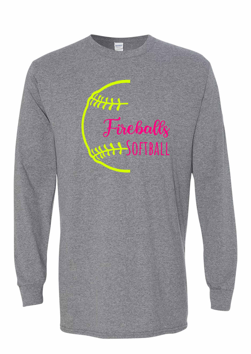 Fireballs - Long Sleeve - Grey – Hiawatha Shirt Shack